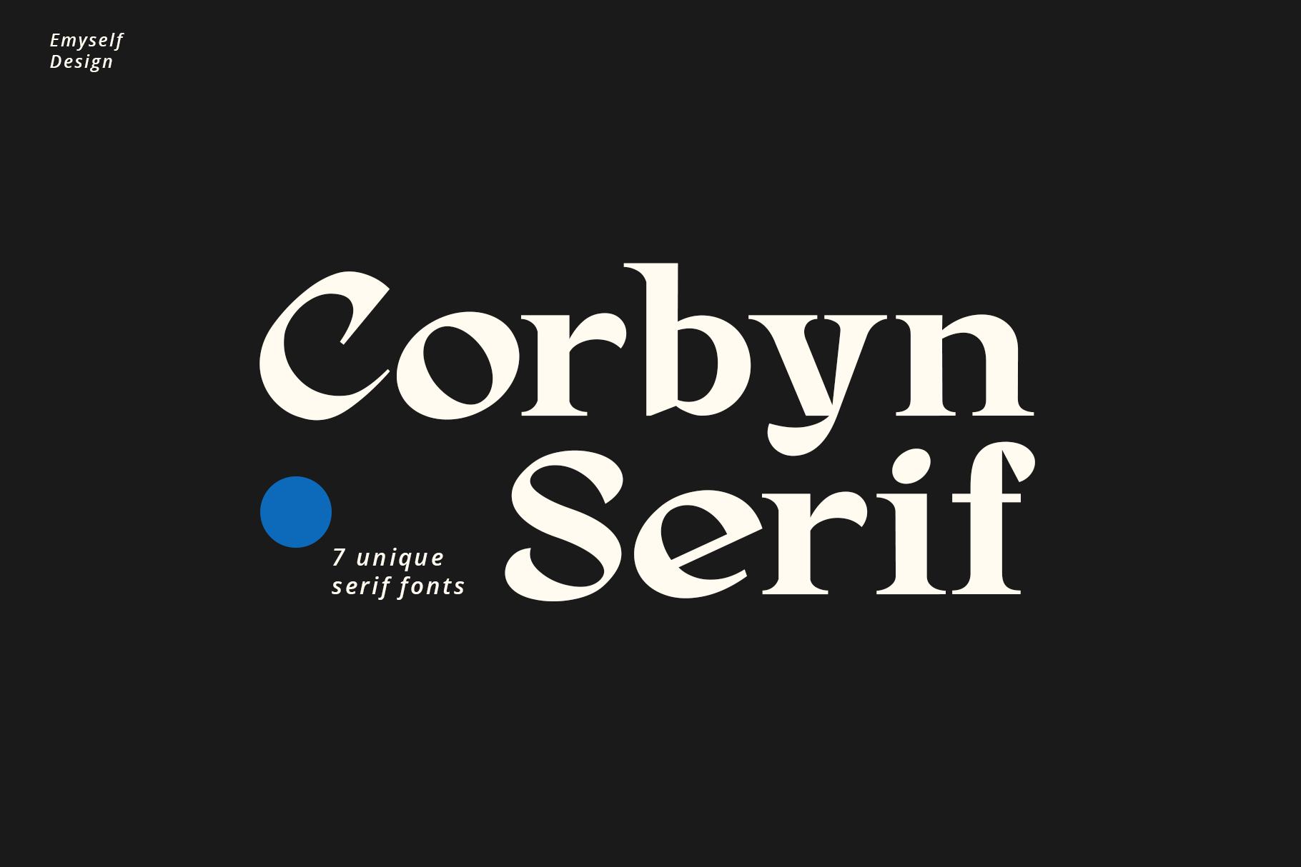 Corbyn Serif, a Serif Font by Emyself Design