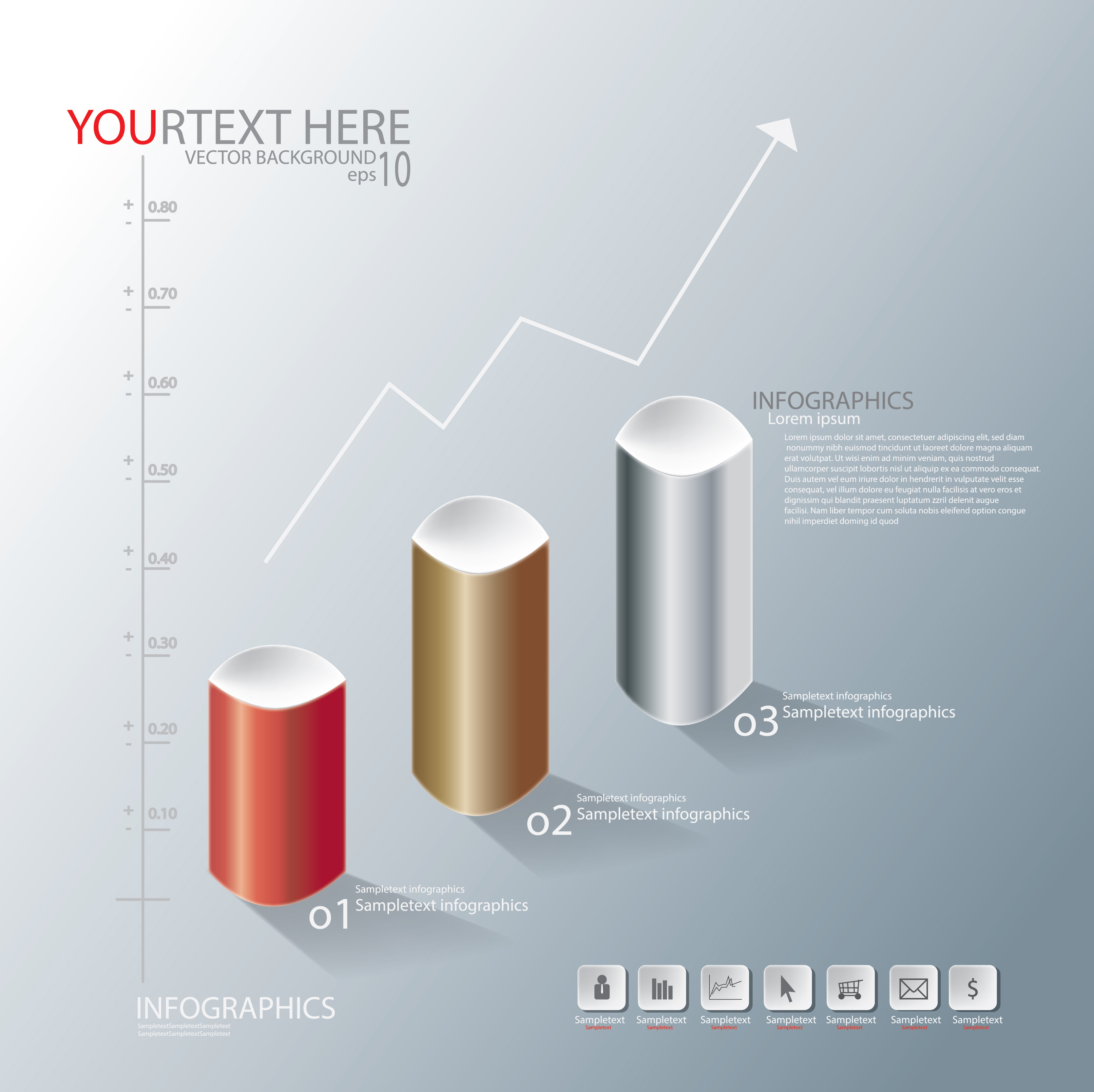 infographic graph, a Presentation Template by Artmeesri