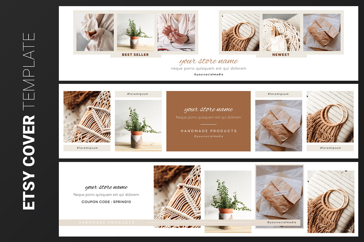 Canva ETSY Banner Template, a Templates & Theme by illycreative ...