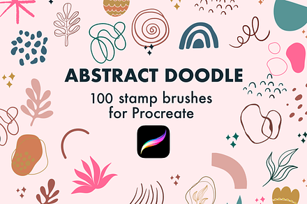 Geometric Shapes Stamps Procreate | Creative Market