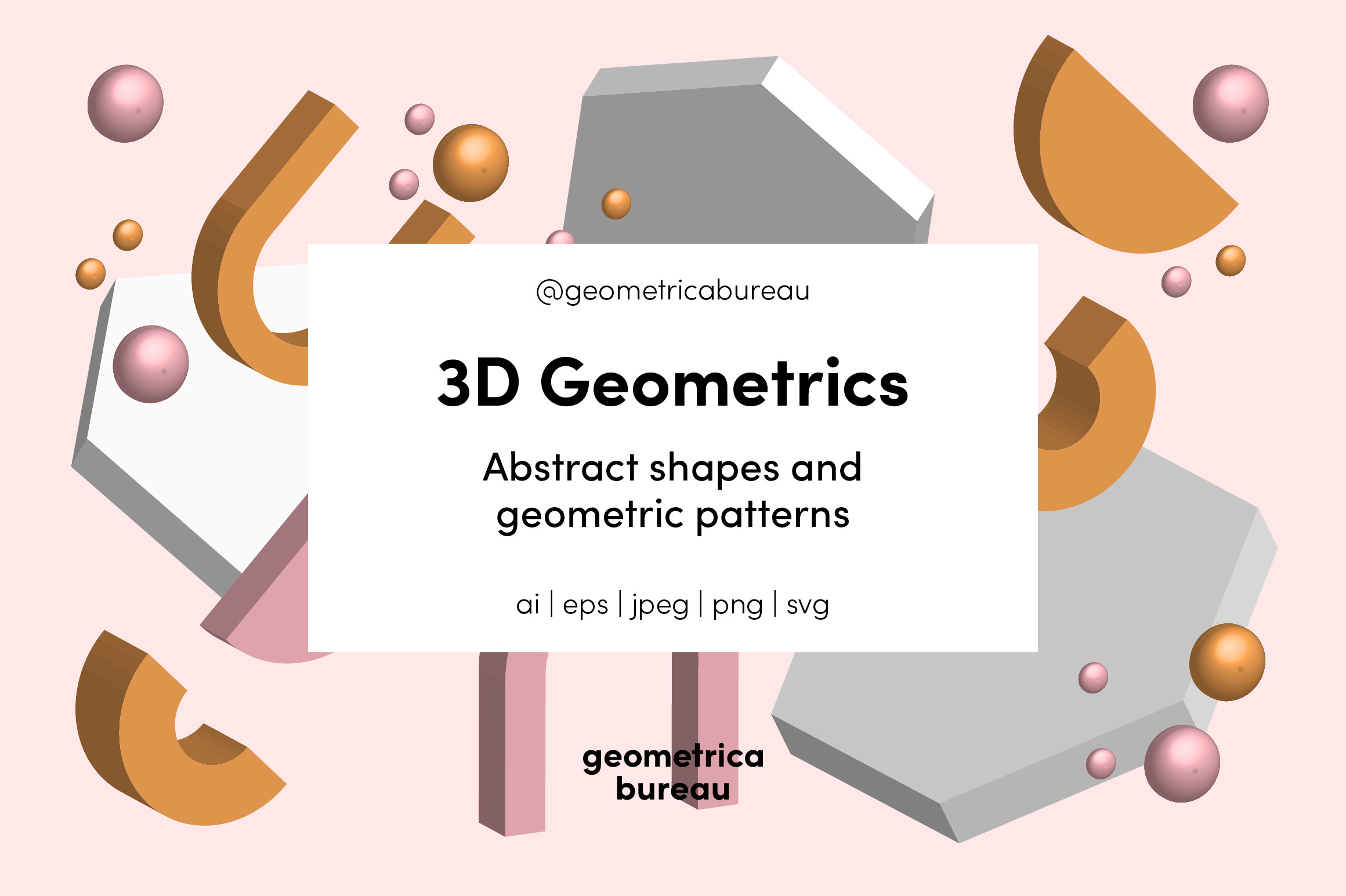 3D Geometrics, a Pattern Graphic by Geometrica Bureau
