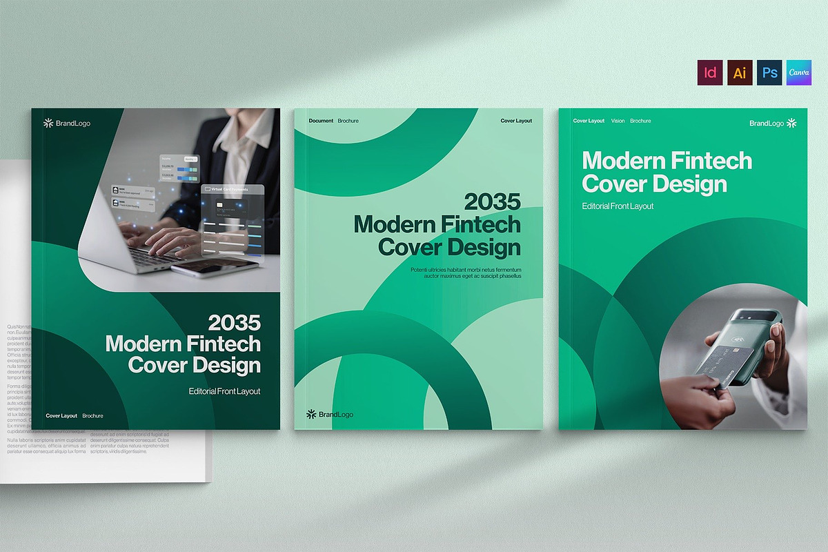Modern Brochure Cover Template, a Brochure Template by BrandPacks