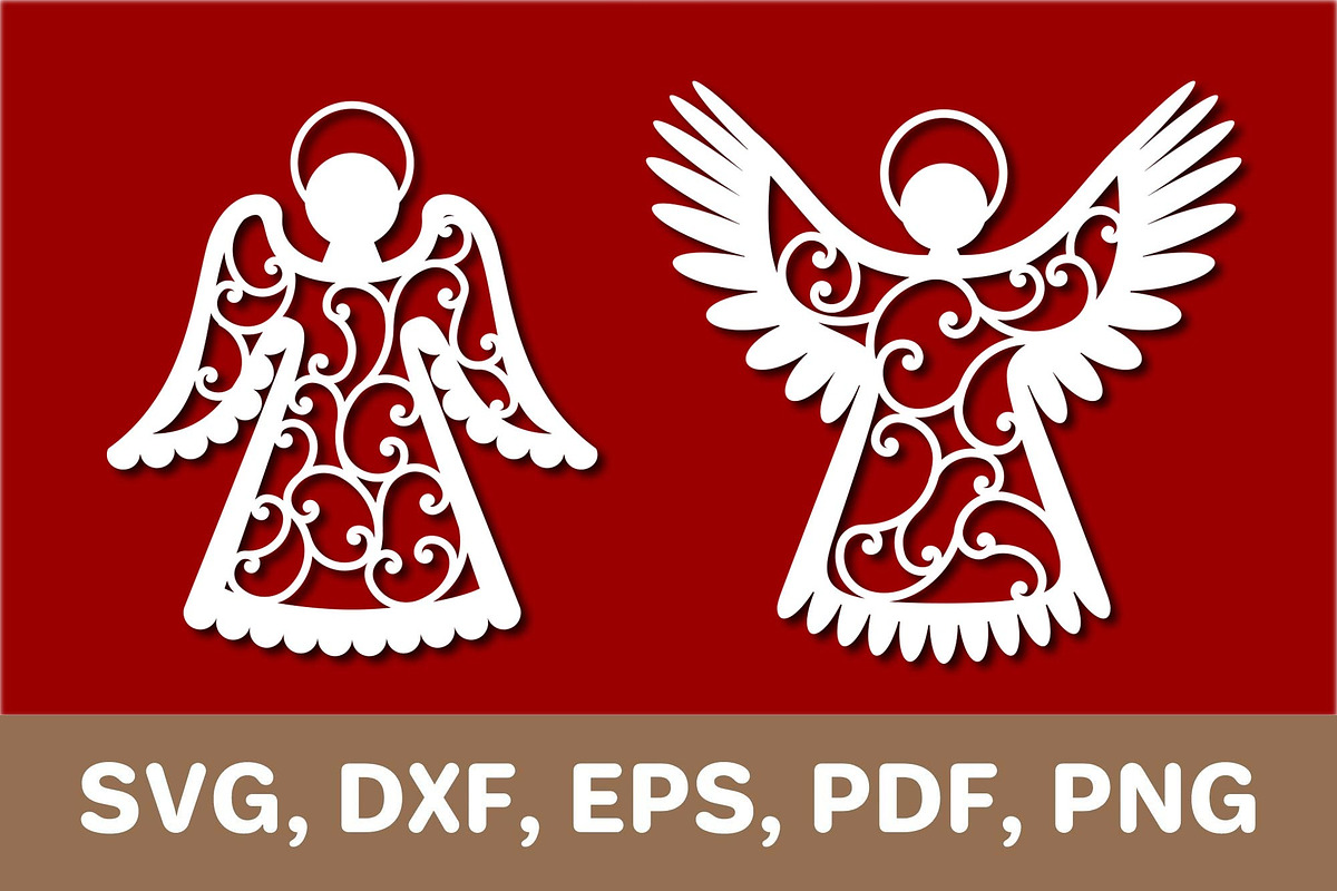 Angel svg cut file, christmas angel
