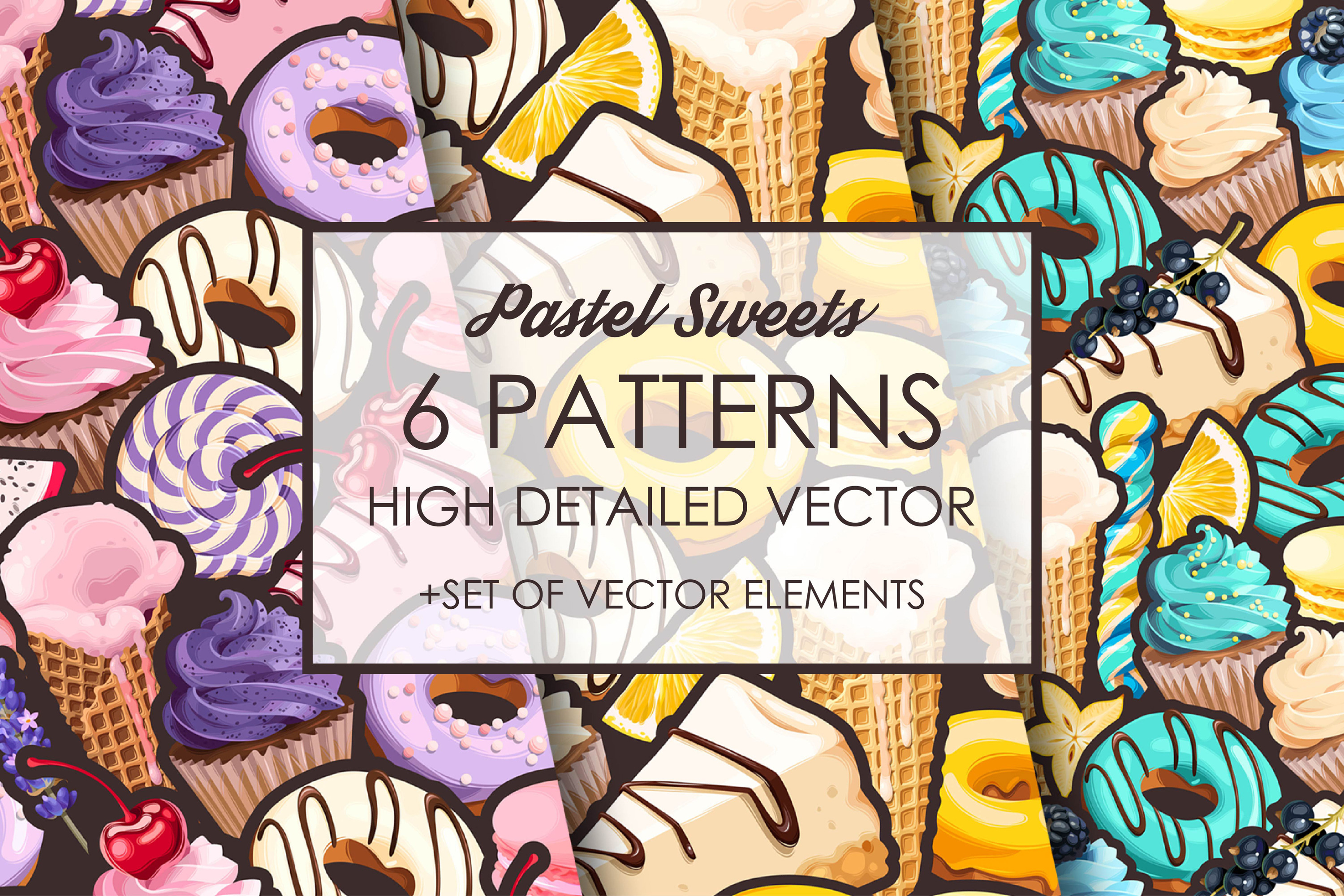 Sweets Patterns, a Pattern Graphic by GreyLilac
