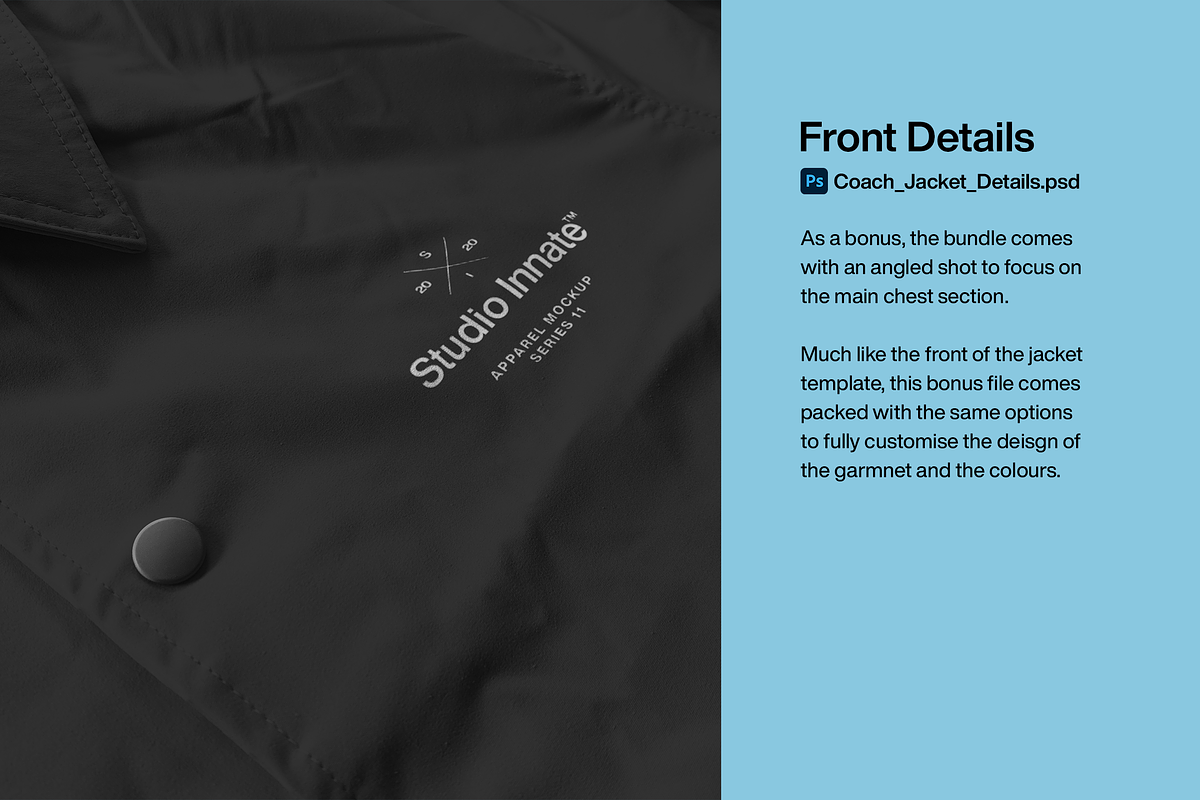 Coach Jacket - Mockup Bundle, a Hoody Mockup by Studio Innate
