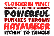 Clobberin' Time, a Font by Comicraft Fonts