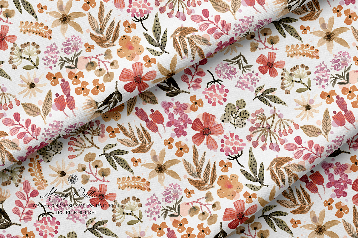 Messy Watercolor Pattern, a Pattern Graphic by Webvilla Studio