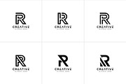 set of initials letter R logo design, a Branding & Logo Template by ...