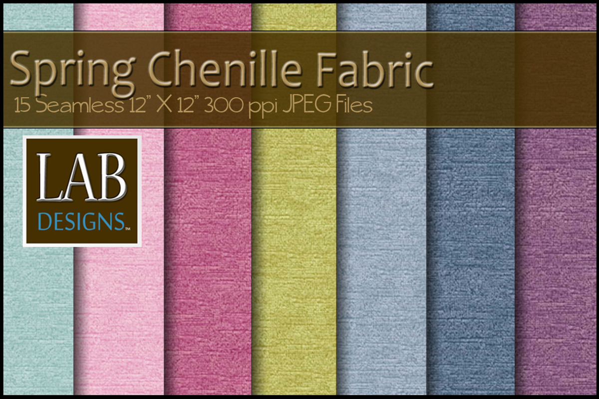 15 Spring Chenille Fabric Textures, a Texture Graphic by Lab Designs