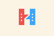 Letter H Chat Logo Template Vector