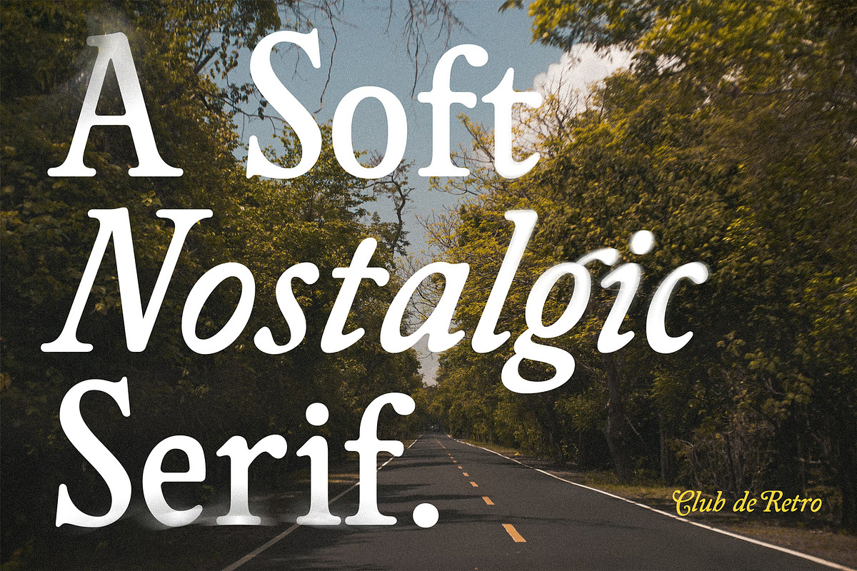 Club de Retro, a Serif Font by Adam Fathony