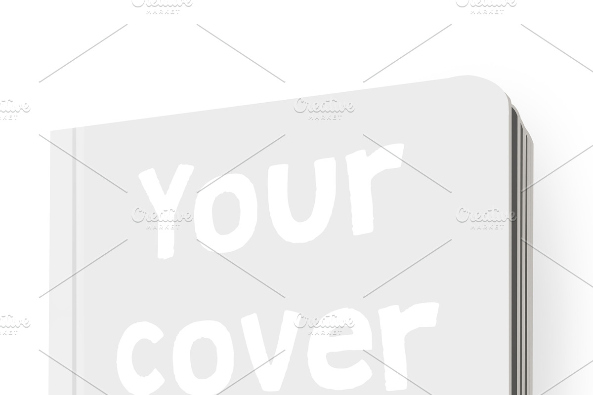 PSD Square board book mockup, a Print Template by Anda Ansheen