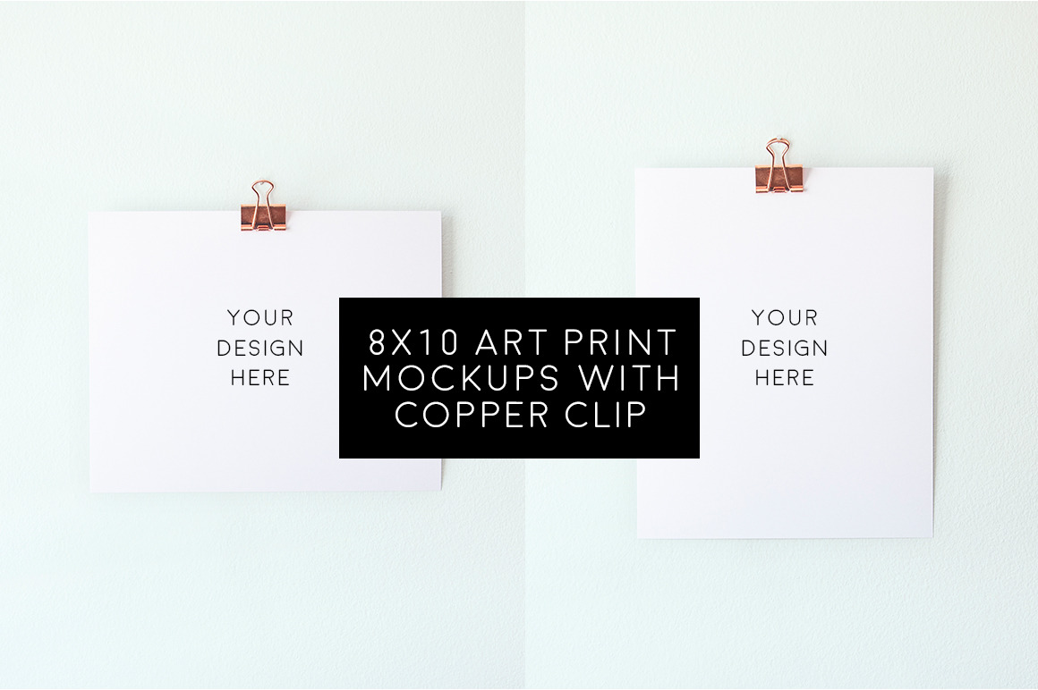 2 Blank 8x10 Art Prints Bundle, a Print Template by Nicole Cicak