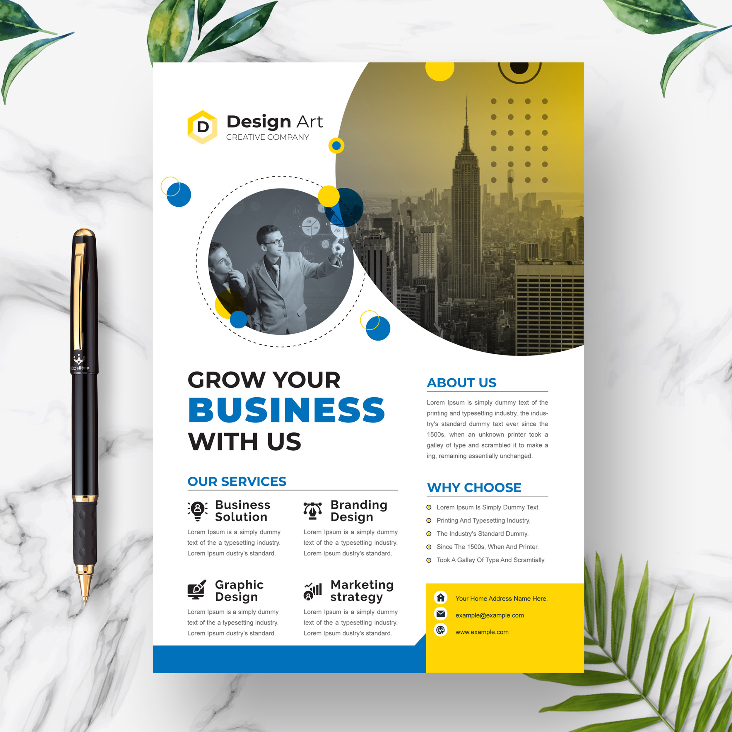 Flyer Layout Design Poster | Creative Market