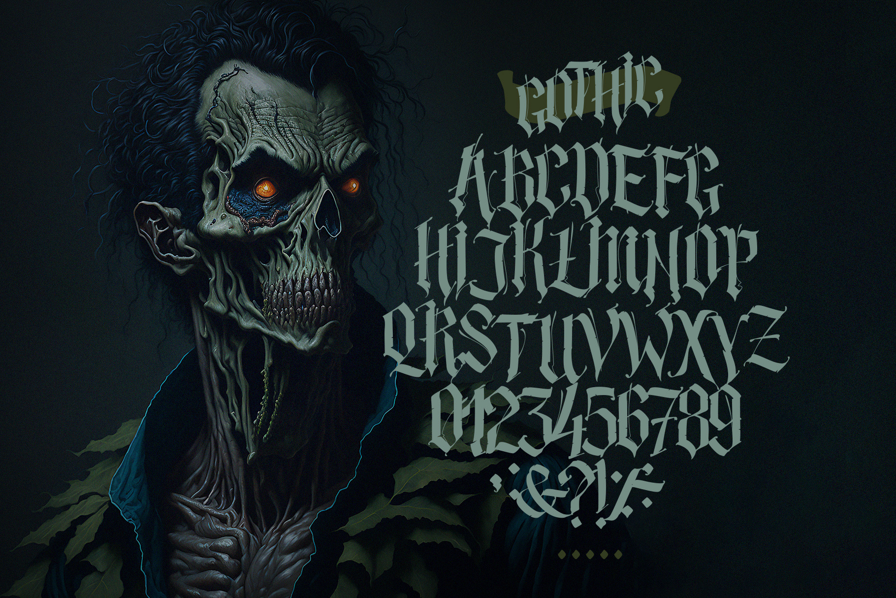 Gothic alphabet, an Object Graphic by GeekClick