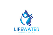 Life Water Logo, a Branding & Logo Template by Mariyana