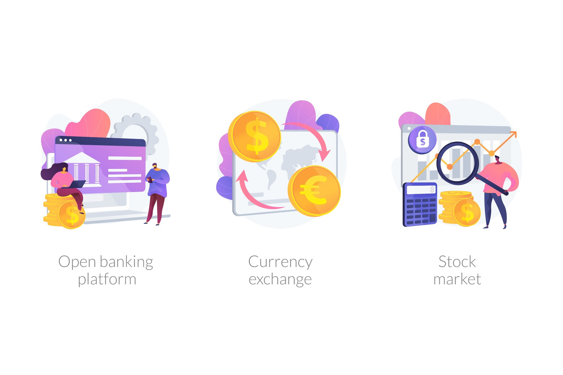 Financial system vector concept, a Finance Illustration by Visual ...