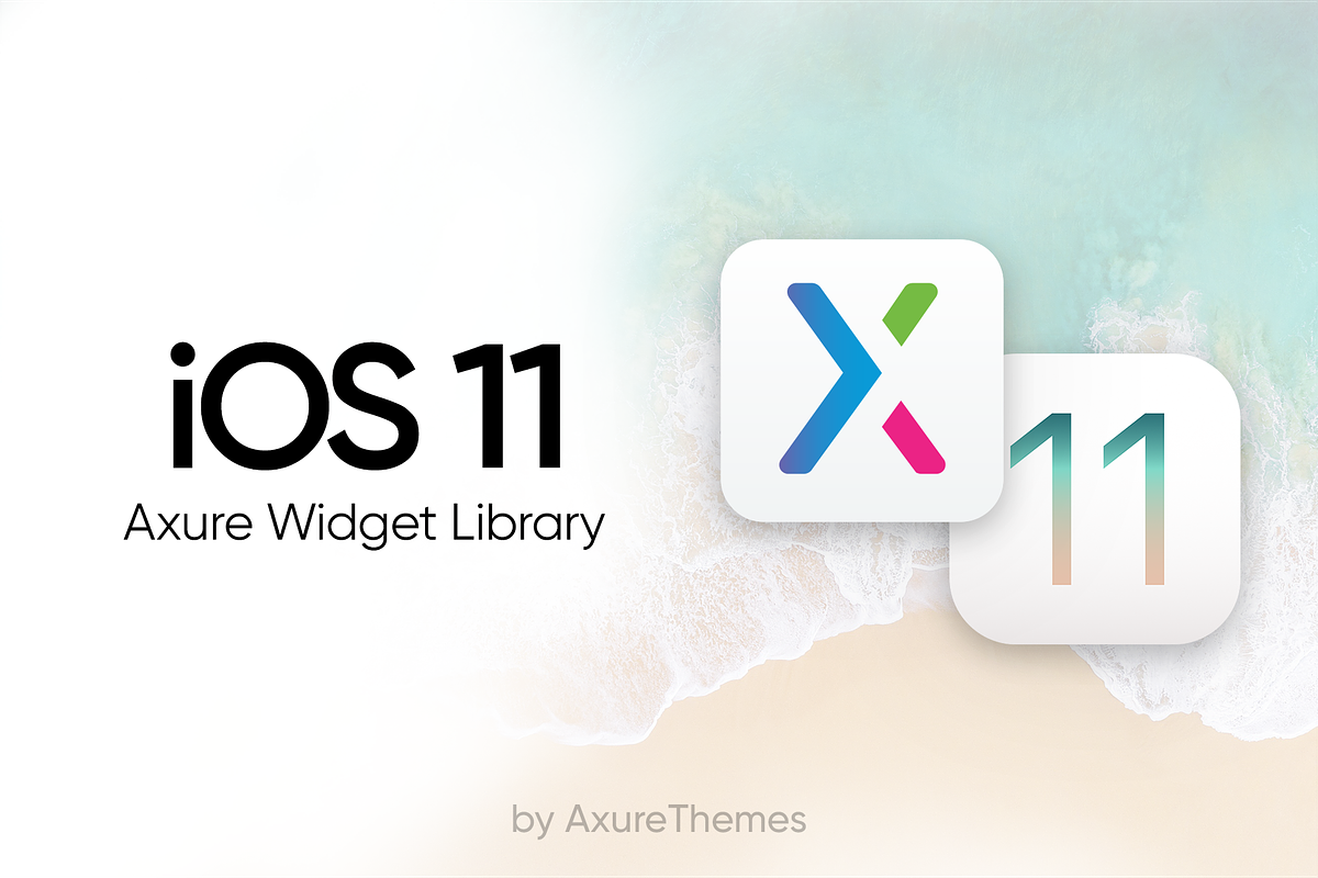 iOS 11 Axure Widget Library, an UI Kit Template by Axure Themes