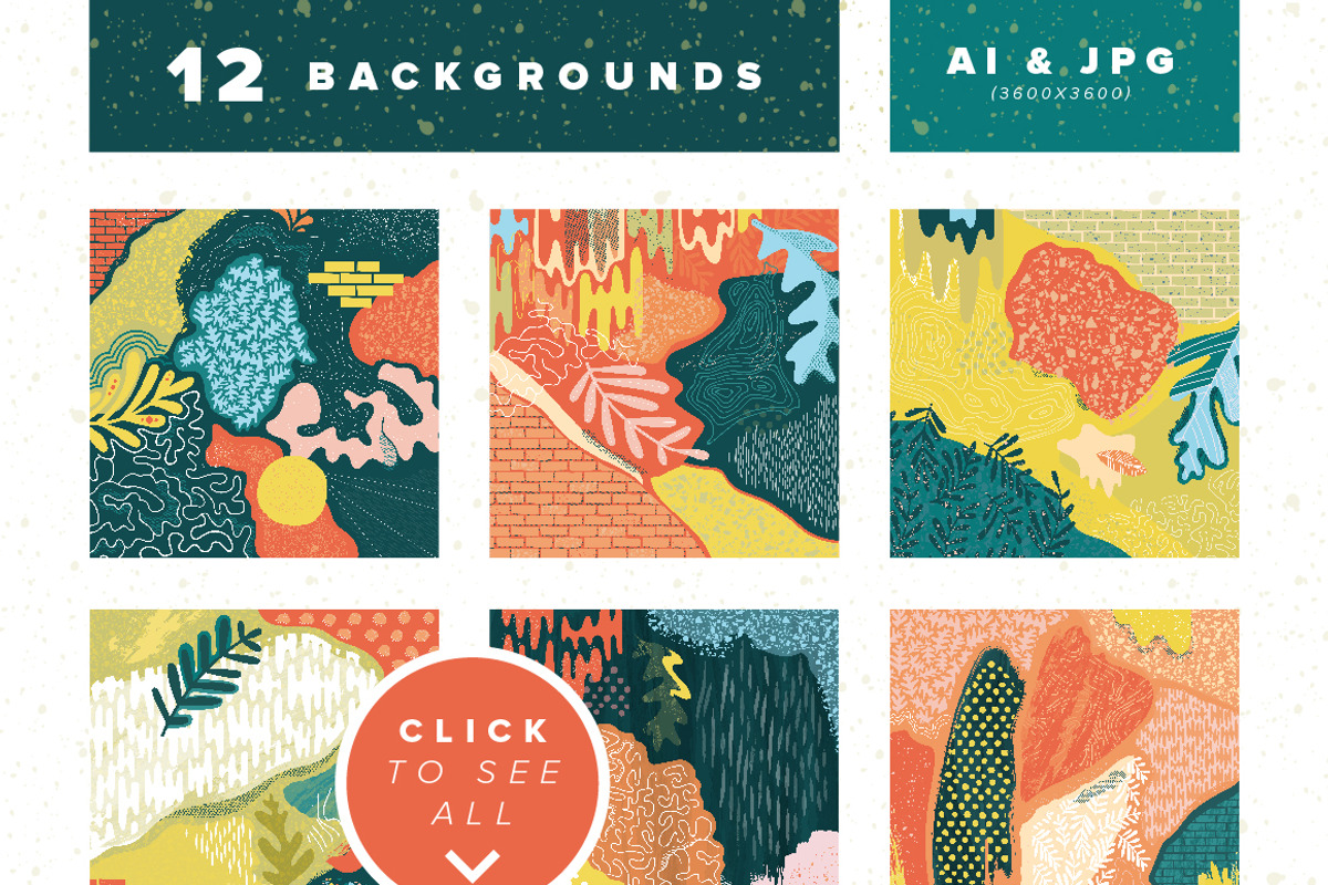 Collage Art Patterns, a Pattern Graphic by Anugraha Design