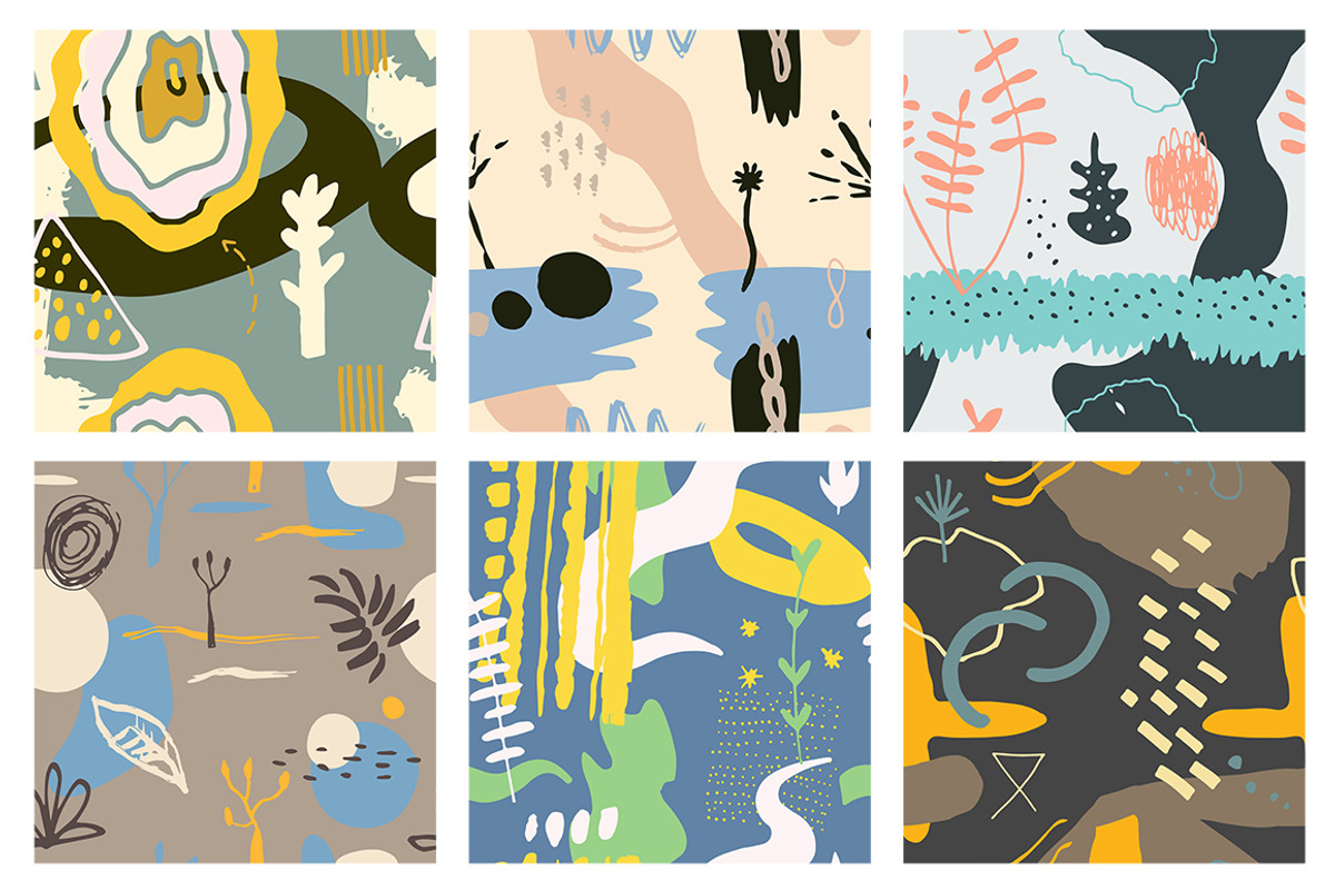 18 MODERN ART PATTERNS, a Pattern Graphic by Yurta