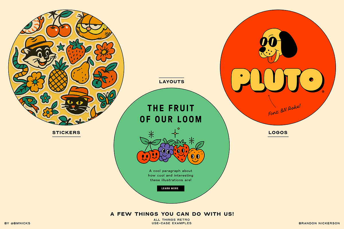 All Things Retro Illustrations
