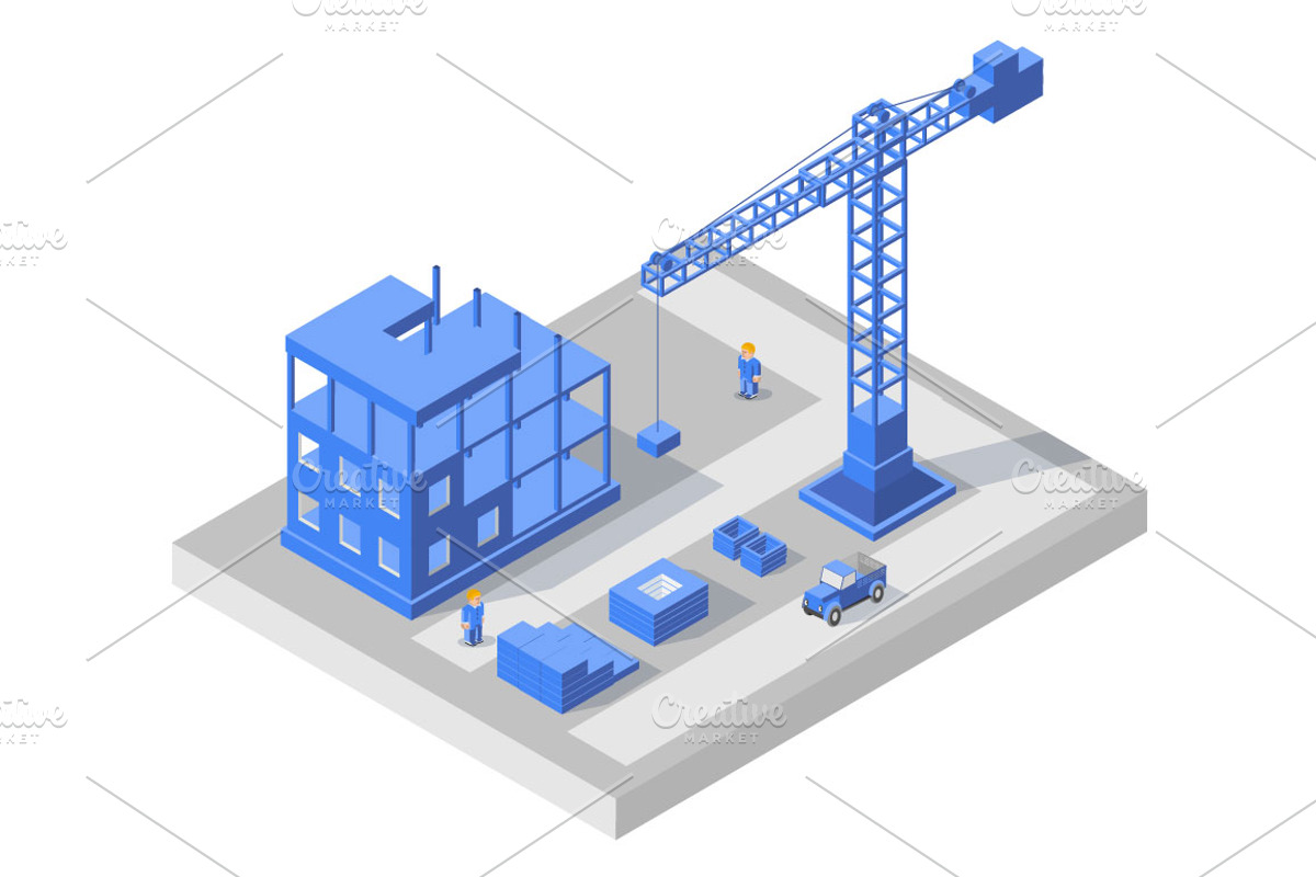 Construction infographics, a Technology Illustration by AlexZeL