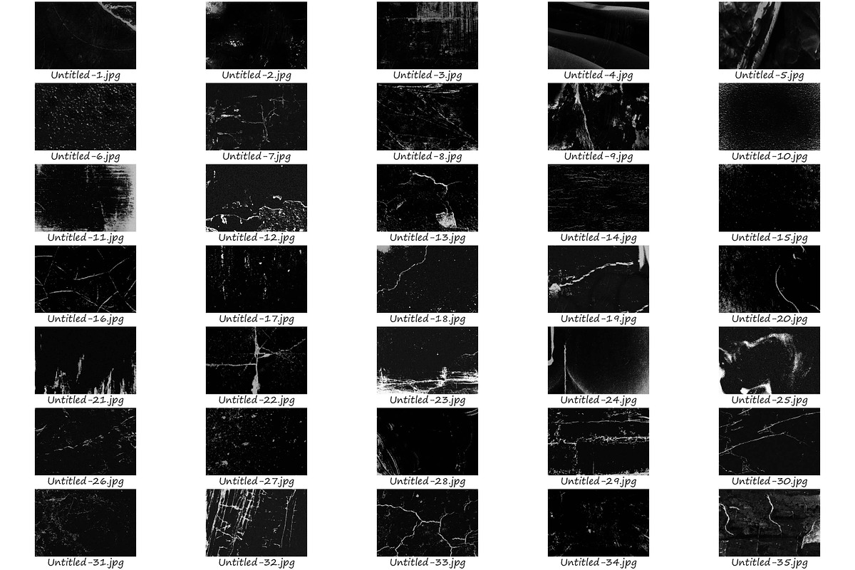 35 Vintage Grain & Scratch Overlays, a Graphic by 3Motional