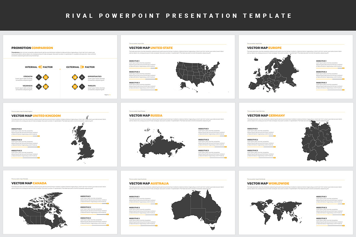 Rival Powerpoint Template, a Presentation Template by ThemeDevisers