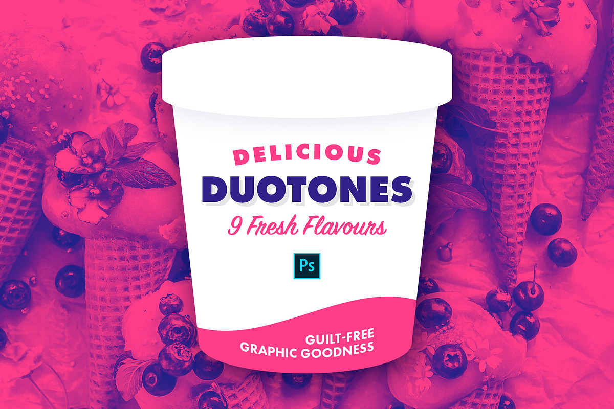 Delicious Duotones [9 Flavours PSD], a Templates & Theme by Brand Hustle Co