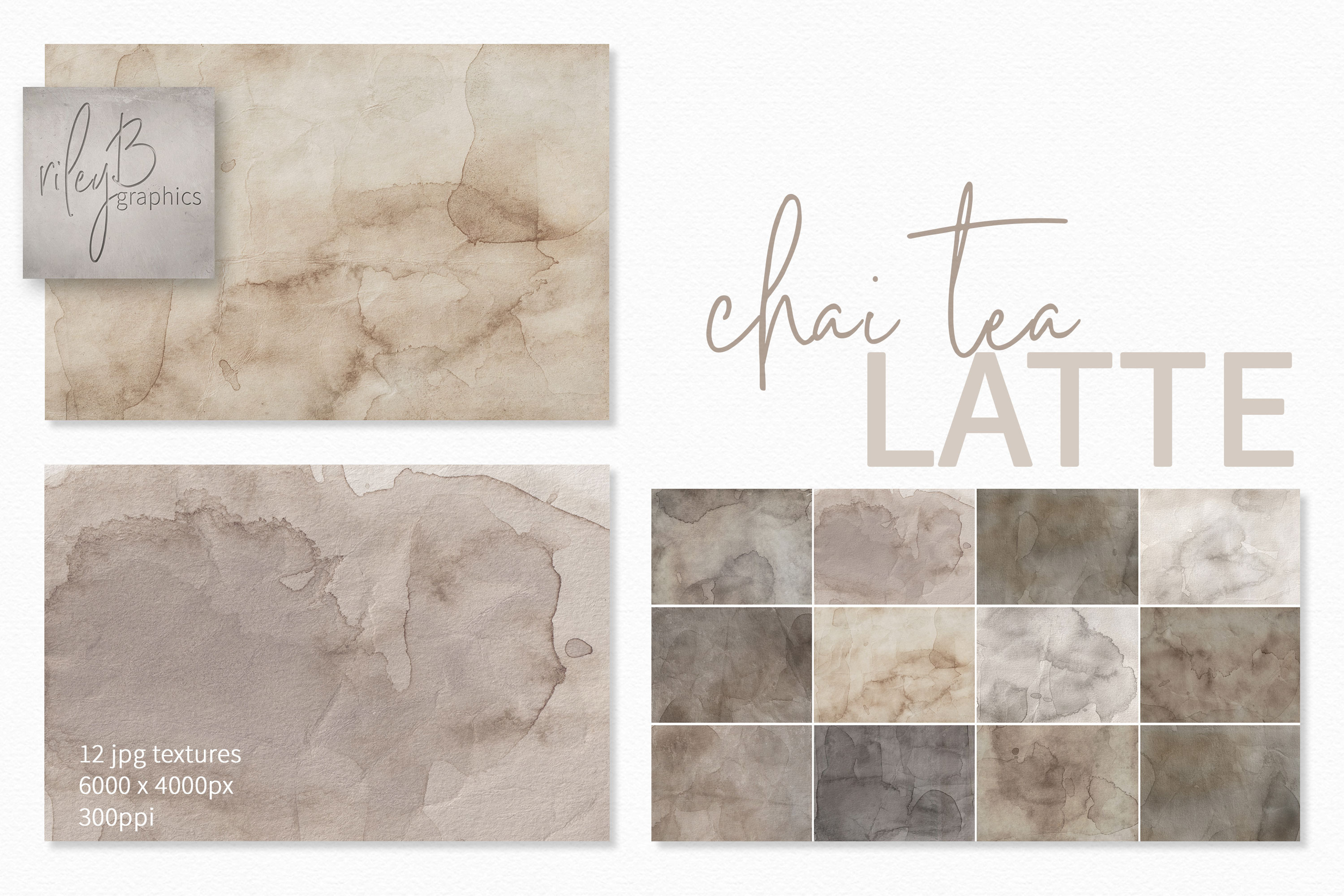 Chai Tea Latte Textures, a Texture Graphic by rileyBgraphics