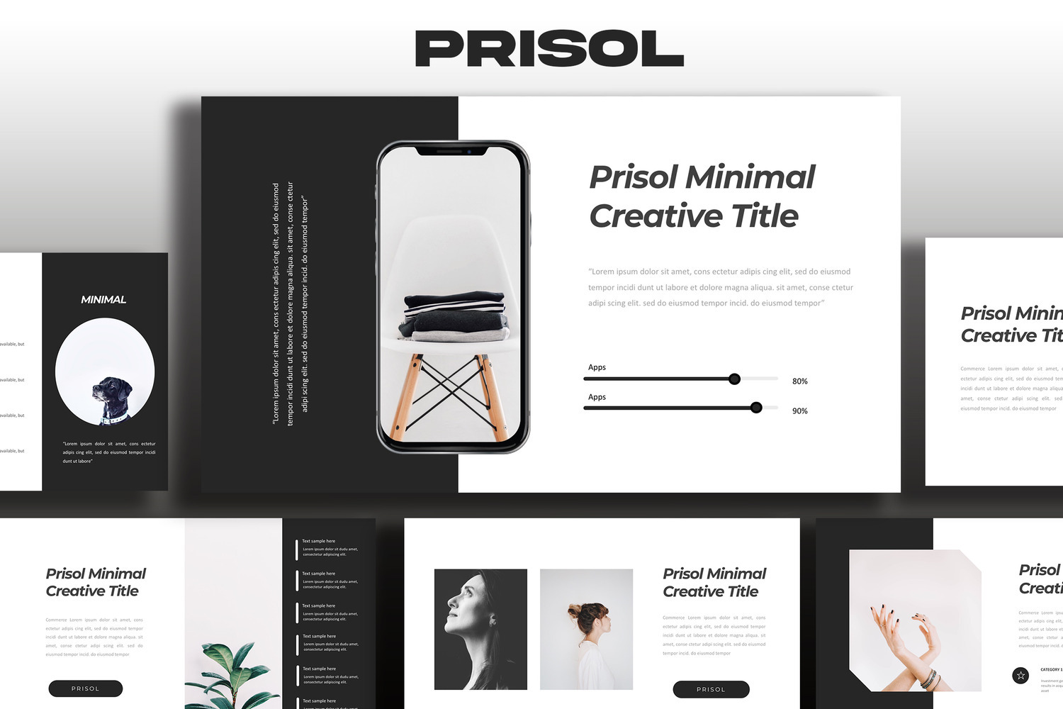 Prisol Minimal Powerpoint, a Presentation Template by Infinity Vector ...
