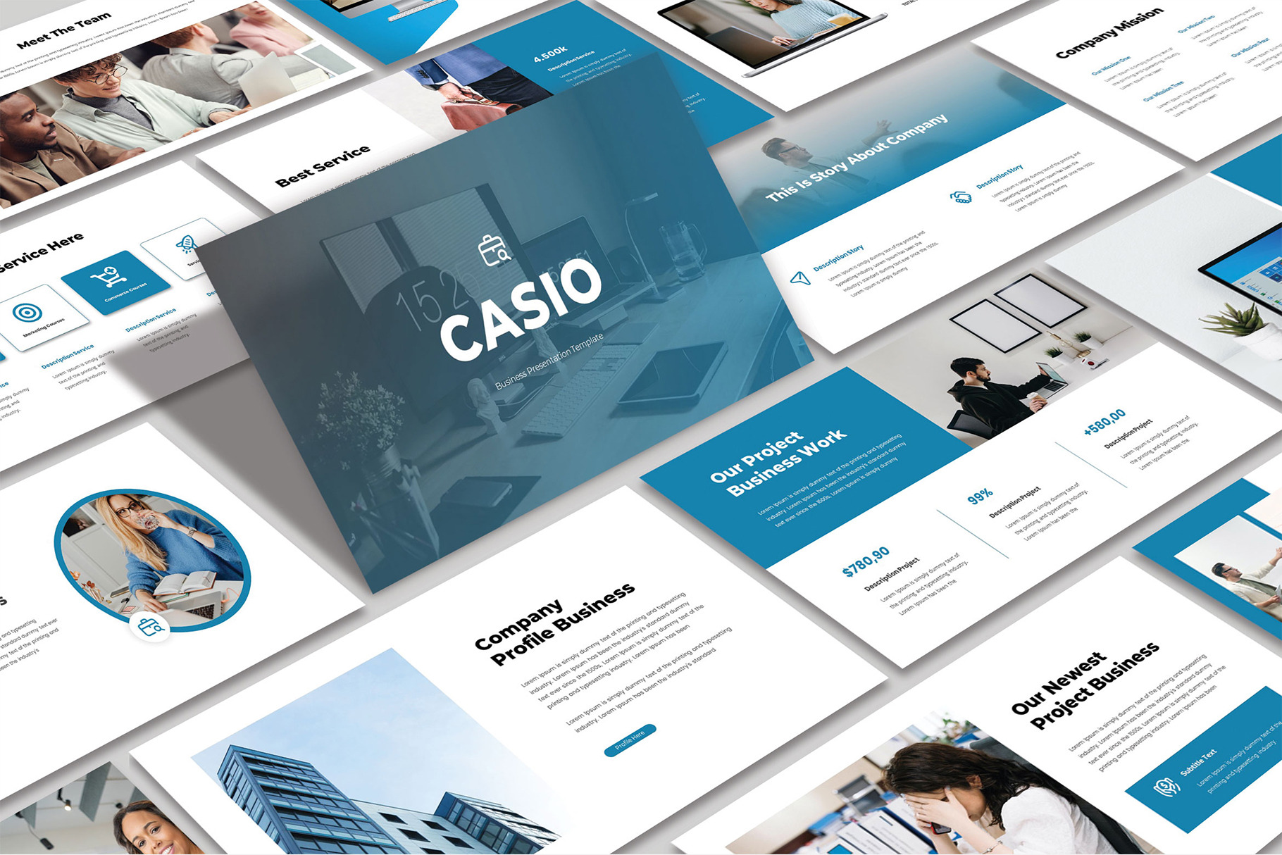 Casio Powerpoint G.Slide Template | Presentation Templates ~ Creative ...