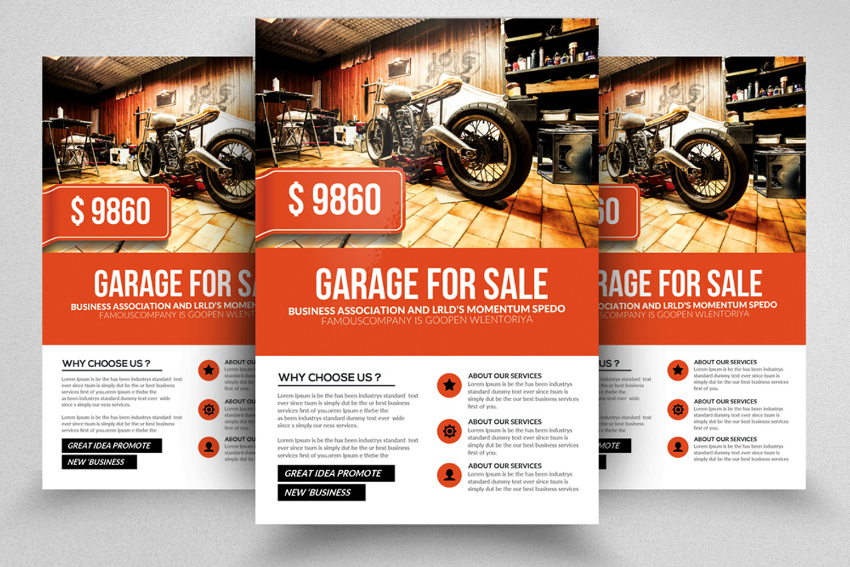 Garage Sale Promotion Flyer, a Flyer Template by Business Flyers