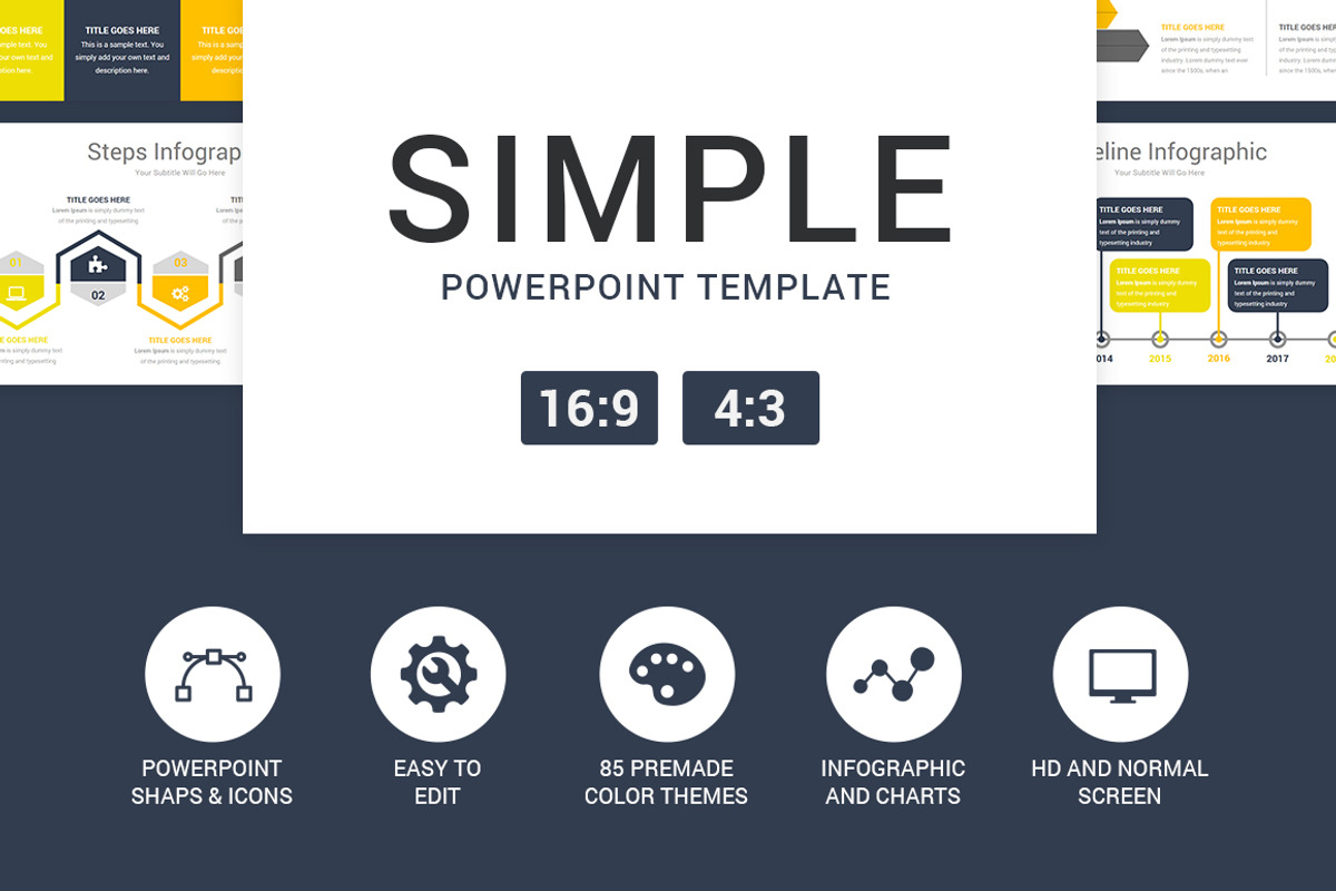 Simple PowerPoint Template, a Presentation Template by SlideArt