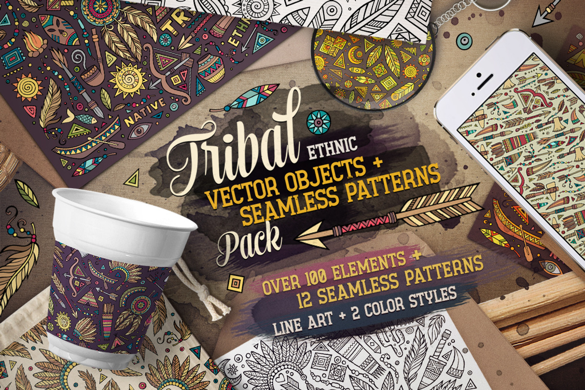 Tribal Ethnic Vector Pack, a Decorative Illustration by BALABOLKA