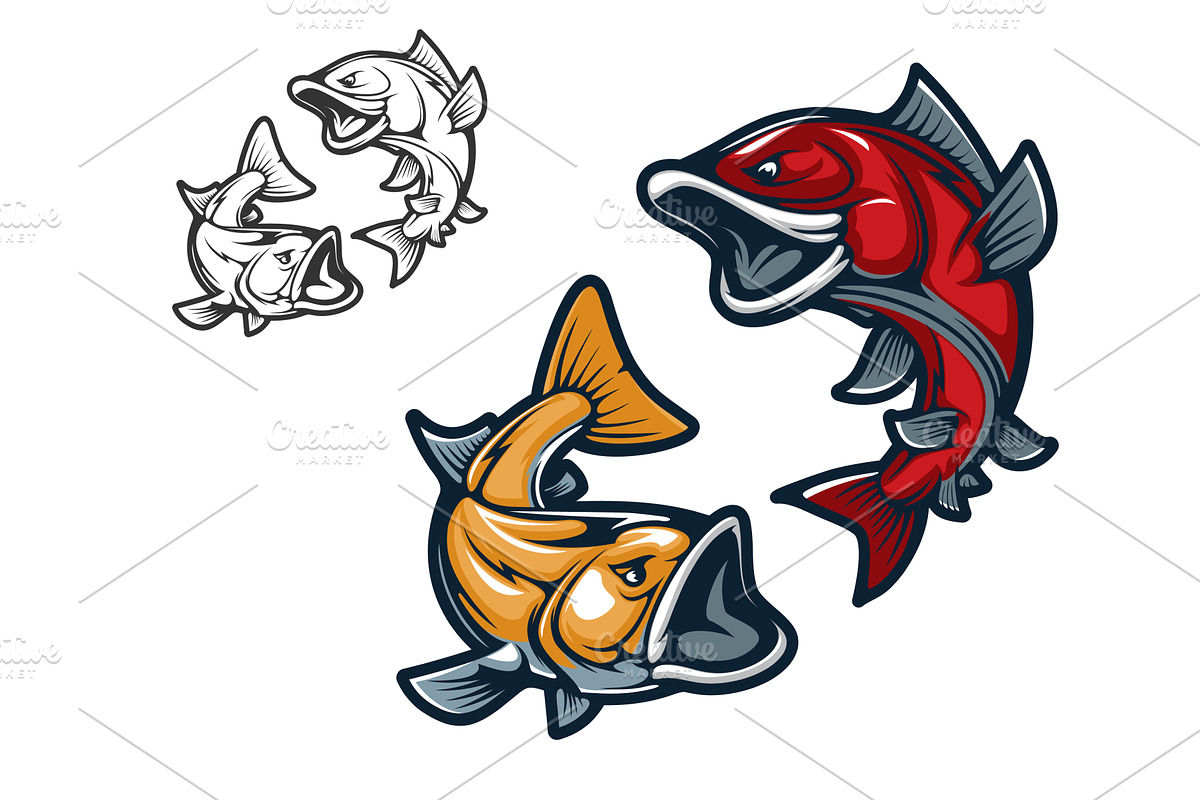Carp fish mascot, an Education Illustration by Vector Tradition ...