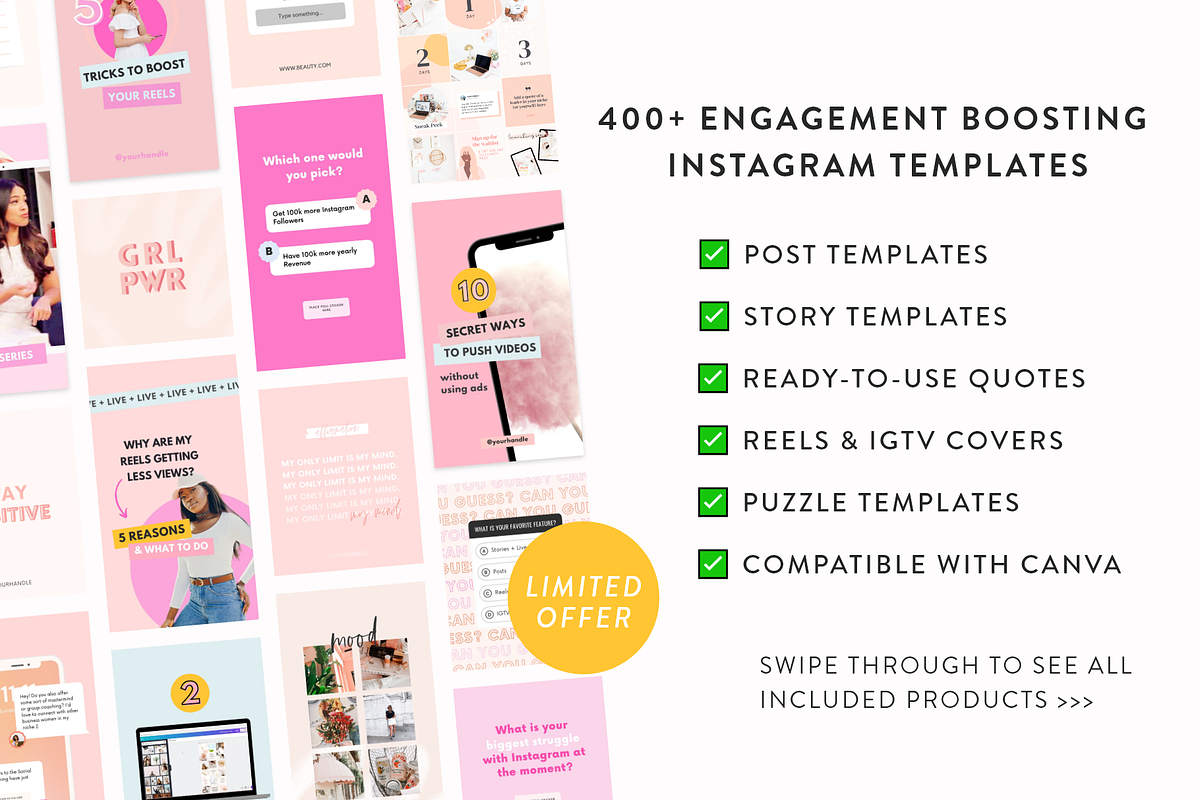 400+ Engagement-Boosting Instagram Templates for Canva