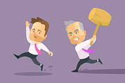 Angry boss, a Person Illustration by PrettyVectors
