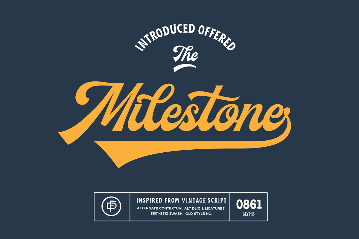 Milestone Vintage Typeface