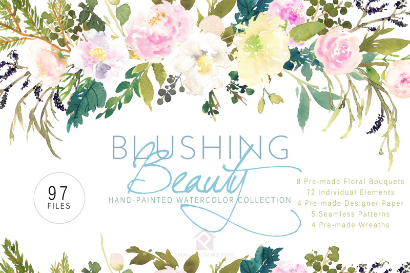 Blushing Beauty - Floral Collection, an Illustration by ...