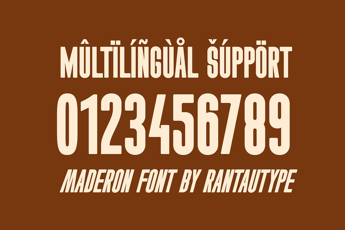Maderon Bold Condensed Font, a Sans Serif Font by RantautypeStudio ...