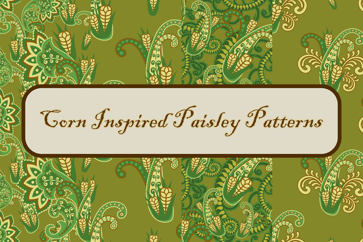 Corn Paisley patterns