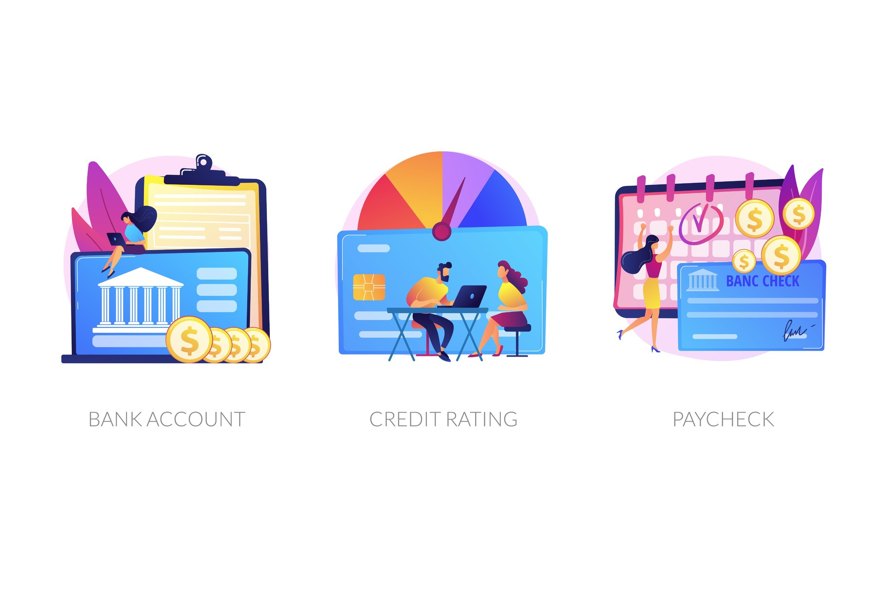 Banking procedures vector concept, a Finance Illustration by Visual ...