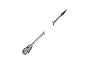 Arrow pierced sketch vector, an Object Graphic by AlexArt