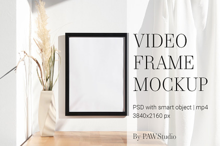 Photo Frame Mockup 3x4, a Print Template by PawMockups