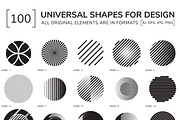 100 geometric shapes, an Object Graphic by Vanzyst