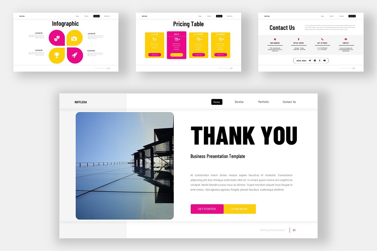 RAFFLESIA - PowerPoint Template, a Presentation Template by kreatifreya