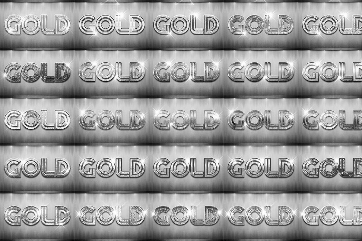 50 Silver Styles, a Layer Style Add-On by TrulyART Type