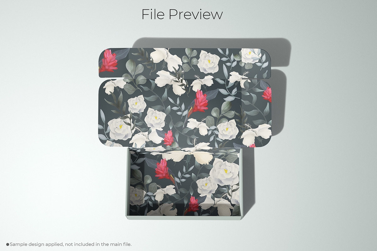 Rectangular Mailing Box Mockup