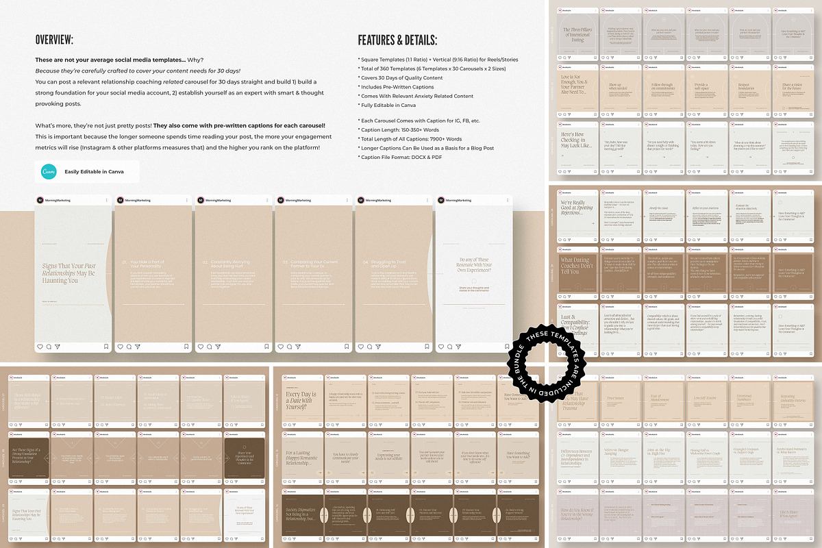 Ultimate Mental Health Social Bundle, a Social Media Template by ...